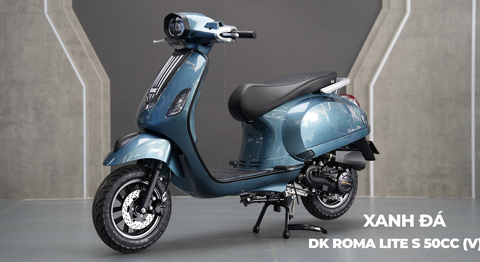 Xe Ga 50cc DK Roma Lite S 2024 vành đúc phanh đĩa
